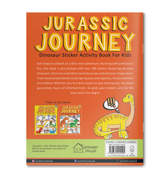 Jurassic Journey: Dinosaur Sticker Activity Book For Kids