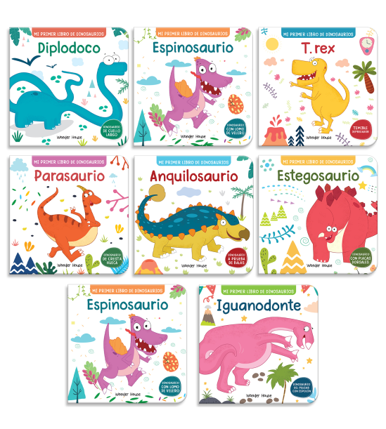 My First Dino Board Book Boxed Set- Spanish