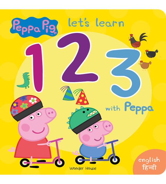 Peppa Board Book - Let's Learn 123 with Peppa - English & Hindi: Early ...