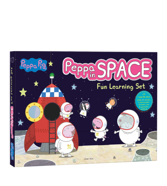 Peppa Pig - Peppa In Space : Fun Learning Set (With Wipe And Clean Mats ...