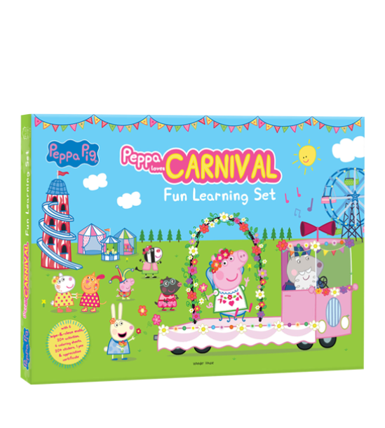Peppa Pig - Peppa Loves Carnival : Fun Learning Set (With Wipe And ...